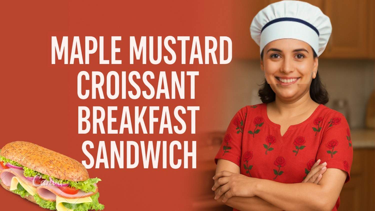 Maple Mustard Croissant Breakfast Sandwich: A Flavor Fiesta!
